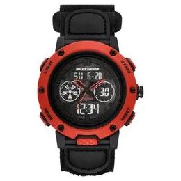 Chronograph Skechers "Warner", schwarz, rot, Armbanduhren, Herren, Chronograph, Quarzuhr, Armbanduhr, Herrenuhr, digital, analog, Tag, Wochentag