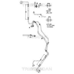 TRISCAN Hochdruck-/Niederdruckleitung, Klimaanlage 9010 28077 mit Dichtungen f&uuml;r PEUGEOT FIAT CITRO&Euml;N TOYOTA OPEL 9838637580 SU001-A7064 9807761280