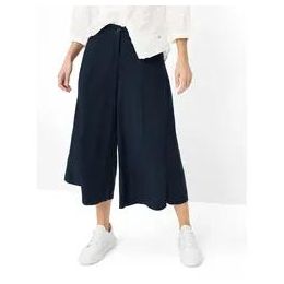 Culotte Brax "Style MELLI S", Damen, Gr. 36K18, Kurzgr&ouml;&szlig;en, navy, Web, 100% Leinen, Hosen Culotte