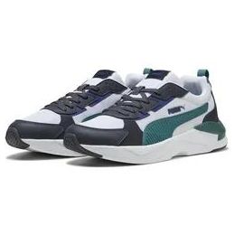 Sneaker Puma "X-Ray 3 Sneakers Erwachsene", Damen, Gr. 38,5, wei&szlig; emerald ice new navy gr&uuml;n blau, Obermaterial: Synthetik, Textil. Futter: Textil. Innensohle: Textil. Laufsohle: Synthetik, Gummi, Schuhe Sneaker