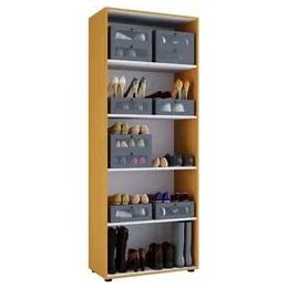 Schuhregal Vcm "Holz Kleiderschrank Schuhschrank Vandol", braun (buche), B:70cm T:40cm, Schr&auml;nke, Schuhregal