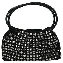 Henkeltasche Jeffrey Campbell "Jeffrey Campbell Taschen Veloursleder", Herren, Gr. onesize, schwarz, Veloursleder, Taschen
