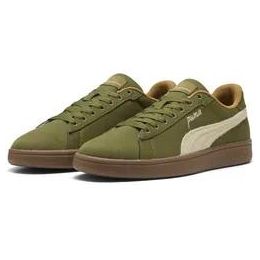 Sneaker Puma "Smash 3.0 Etiqueta Sneakers Erwachsene", Herren, Gr. 40.5, olive gr&uuml;n toasted almond beige, Obermaterial: Textil. Futter: Textil. Innensohle: Textil. Laufsohle: Gummi, Schuhe Sneaker