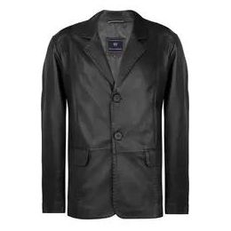 Lederjacke FELIX HARDY "Lederblazer", Herren, Gr. M, schwarz, 100% Lammleder, Jacken