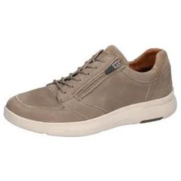 Waldl&auml;ufer Sneaker WALDL&Auml;UFER "HEIKO", Herren, Gr. 9,5 (44), beige, Nubukleder, Veloursleder, unifarben, Schuhe Sneaker, Komfortschuh, Halbschuh in Bequemweite H (= sehr weit)