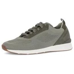 Sneaker PIUS Gabor, Herren, Gr. 9 (43), salbei, Nubukleder, Textil, Schuhe Sneaker, Halbschuh, Schn&uuml;rschuh mit praktischer Anziehlasche, G-Weite