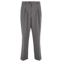 Stoffhose Urban Classics "Urban Classics Double Pleated Dressed Pants", Herren, Gr. 36, Normalgr&ouml;&szlig;en, cloudgrau, 94% Polyester, 6% Elasthan, unifarben, relaxed fit, Hosen Stoffhose