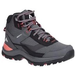 Wanderschuh MCKINLEY "Kona VI MID AQX J", Kinder, Gr. 37, grau (anthrazit, rot, schwarz), Synthetik, Schuhe Wanderschuh, wasserdicht