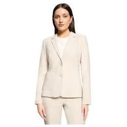 Kurzblazer Betty Barclay "Damen langarm", Damen, Gr. 40, grau beige, Obermaterial: 86% Polyester, 14% Elasthan; Futter: 100% Polyester, tailliert normal, Blazer Kurzblazer