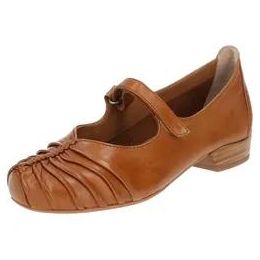Riemchenballerina Everybody "Everybody Ballerinas Leder", Damen, Gr. 42, terra, Leder, Schuhe Riemchenballerina