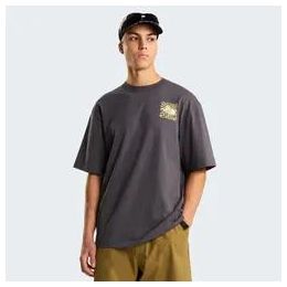 T-Shirt The North Face "M SUN OVERSIZE SHORT SLEEVE TEE-GRAPHIC", Herren, Gr. L, anthrazit grau, Obermaterial: 100% Baumwolle, normal, Rundhals, Shirts T-Shirt, sportlicher Stil, Kurzarm, f&uuml;r sportliche Aktivit&auml;ten und Freizeit