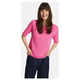 LIEBLINGSST&Uuml;CK T-Shirt LIEBLINGSST&Uuml;CK "Candice", Damen, Gr. 4XL, rosa (lovely pink), Single Jersey, Obermaterial: 100% Baumwolle, clean, unifarben, regular fit normal, Rundhals, Rollsaum, Shirts T-Shirt, mit Rundhals
