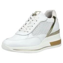 Sneaker Nero Giardini "Nero Giardini Sneaker Leder", Damen, Gr. 40, wei&szlig;, Leder, Schuhe Sneaker