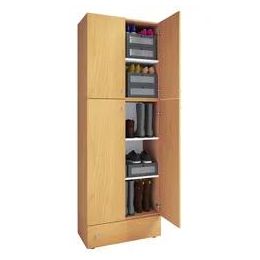 Schuhschrank Vcm "XXL Schuhschrank Kleiderschrank Schrank Lona 5f S", braun (buche), B:70cm T:39cm, Obermaterial: 100% Holz Wood., Schr&auml;nke, Schuhschrank