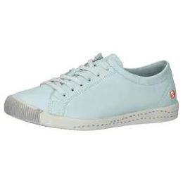 Sneaker Softinos "Softinos Sneaker Leder", Damen, Gr. 36, hellblau, Leder, Schuhe Sneaker
