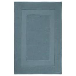Badematte Egeria "Pure", blau, H:7mm, Obermaterial: 100% Baumwolle, Badematten, Badematte, 60x95 cm