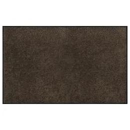 Teppich "und L&auml;ufer Espresso Brown", braun, B:75cm H:9mm L:120cm, Obermaterial: 100% Polyamid, wash+dry BY KLEEN-TEX, Teppiche, Teppich