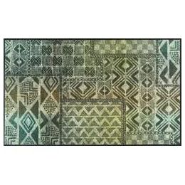Fu&szlig;matte "und L&auml;ufer Aztec Nomad", bunt, B:75cm H:7mm L:120cm, Obermaterial: 100% Polyamid, wash+dry BY KLEEN-TEX, Teppiche, Fu&szlig;matte