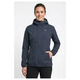 Sch&ouml;ffel Regenjacke SCH&Ouml;FFEL "Jacket Style Migandi WMS", Damen, Gr. 42, navy blazer, Taft, Obermaterial: 100% Polyester, hoch geschlossener Ausschnitt, eingesetzt eingefasste Kante, Jacken Regenjacke