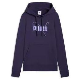 Kapuzensweatshirt Puma "ESS LOGO LAB METALLIC HOODIE TR", Herren, Gr. L, deep plum, Sweatware, Obermaterial: 68% Baumwolle, 32% Polyester, bedruckt, regular fit normal, angesetztes B&uuml;ndchen, Sweatshirts, Regular Fit, mit Print-Applikationen, mit K&auml;ngurutasche, mit Kapuze