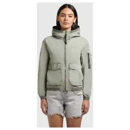 Blouson Khujo "VONA", Damen, Gr. M, cloud gr&uuml;n, Web, 100% Nylon, Crinkleoptik, regular fit h&uuml;ftlang, eingesetzt angesetztes B&uuml;ndchen, Jacken Blouson