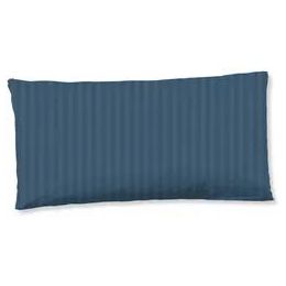 Kissenbez&uuml;ge Descanso "Hotel Sevilla", dunkle blau, B:80cm L:40cm, Mako-Satin, Satin, Kissenbez&uuml;ge, Baumwolle, Mako-Satin, 1 St&uuml;ck, Luxe, Streifen, uni