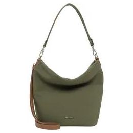 Beuteltasche Tamaris "Beutel TAS Kirsten", Damen, Gr. B/H/T: 34cm x 30cm x 15,5cm 0, gr&uuml;n (khaki 910), Polyurethan, Taschen Beuteltasche