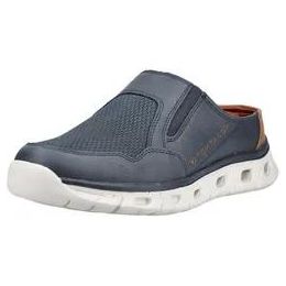 Pantolette Tom Tailor "Tom Tailor Pantoletten Lederimitat/Textil", Herren, Gr. 41, navy, Lederimitat, Textil, Schuhe Pantolette