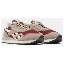 Trainingsschuh Reebok CLASSIC "CLASSIC NYLON 89", Damen, Gr. 44,5, grainygrau, schwarzberry, chalk, Leder, Synthetik, Textil, Schuhe