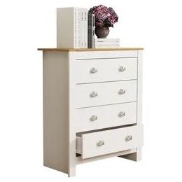 Kommode Vcm "Kommode Sideboard Schublade Balusa XL", wei&szlig;, B:79cm T:40cm, Sideboards, Kommode