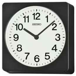 Wanduhr Seiko, schwarz, Wanduhren, B/H/L: 6,1cm x 19,5cm x 19,5cm, Wanduhr, Quarzuhr, Arbeitszimmer, B&uuml;ro, Esszimmer, K&uuml;che, Wohnzimmer