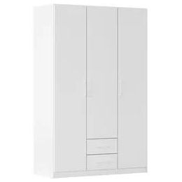 Dreht&uuml;renschrank Rauch "Kleiderschrank Garderobe GAMMA Breiten 91/136/181/226/271/315/360 cm", alpinwei&szlig;, griffe wei&szlig;, B:136cm H:210cm T:54cm, Holzwerkstoff, Schr&auml;nke, Dreht&uuml;renschrank, mit Schubladen, verschiedene Griff-Varianten TOPSELLER MADE IN GERMANY