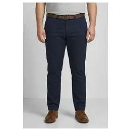 Jack & Jones PlusSize Chinohose "JPSTMARCO ADAM BELTED CHINO PLS", Herren, Gr. 40(XXXL), L&auml;nge 30, schwarz navy, Web, Obermaterial: 98% Baumwolle, 2% Elasthan, JACK & JONES PLUSSIZE, unifarben, slim fit kn&ouml;chellang, Hosen Chinohose