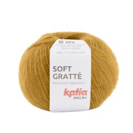 Soft Gratt&eacute; von Katia, Senfgelb, aus Polyacryl