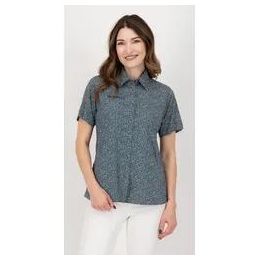 Outdoorbluse DEPROC ACTIVE "SUDBURY III WOMEN", Damen, Gr. 40/42 (M), navy flower, 95% Polyester; 5% Elasthan, Blusen, auch in Gro&szlig;en Gr&ouml;&szlig;en erh&auml;ltlich