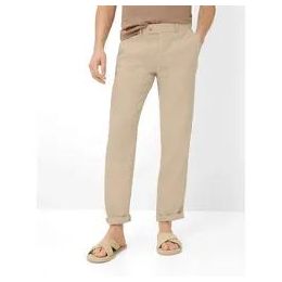 Chinohose Brax "Style EVANS", Herren, Gr. 30, Normalgr&ouml;&szlig;en, beige, Web, 100% Leinen, Hosen Chinohose