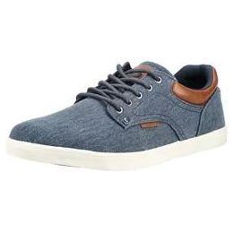 Sneaker Bullboxer "Bullboxer Sneaker Lederimitat/Textil", Herren, Gr. 43, navy, Lederimitat, Textil, Schuhe Sneaker