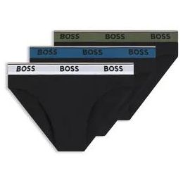 Slip BOSS, Herren, Gr. M, schwarz 003, Jersey, Obermaterial: 95% Baumwolle, 5% Elasthan, unifarben, k&ouml;rpernah, Unterhosen Slip, aus elastischer Baumwolle, mittlere Bundh&ouml;he