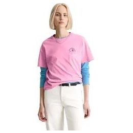 Marc O'Polo T-Shirt MARC O'POLO DENIM "aus Basic Single Jersey", Damen, Gr. XS, pale bubblegum, Obermaterial: 100% Baumwolle, unifarben, Basic, regular fit, Rundhals, normaler Saum, Shirts T-Shirt