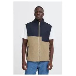 Pl&uuml;schweste Blend "BHErmin", Herren, Gr. M, salute, 100% Polyester, normal normal, Westen, Sportliche Teddy-Weste in Colorblock-Optik