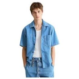 Marc O'Polo Jeanshemd MARC O'POLO DENIM, Herren, Gr. XXL, N-Gr, medium blau, Denim/Jeans, Obermaterial: 100% Baumwolle, regular fit normal, Hemden Jeanshemd, regular