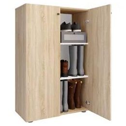 Schuhschrank Vcm "Holz Schuhschrank Schuhregal Schuhkommode Lona 3", braun (sonoma, eiche), B:70cm T:39cm, Obermaterial: 100% Holz Wood., Schr&auml;nke, Schuhschrank