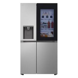 LG SidebySide K&uuml;hlschrank mit InstaView&reg; (EEK E, 635L, 179cm hoch) mit Eis, Crushed Ice und Wasserspender & internem Wassertank GSGV81PYLL GSGV81PYLL