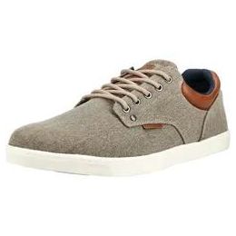 Sneaker Bullboxer "Bullboxer Sneaker Lederimitat/Textil", Herren, Gr. 45, beige, Lederimitat, Textil, Schuhe Sneaker