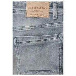 Regular-fit-Jeans Street One MEN, Herren, Gr. 32, L&auml;nge 34, light grau random wash, Jeans, 81% Baumwolle, 18% Polyester, 1% Elasthan, unifarben, lang, Jeans, Middle Waist