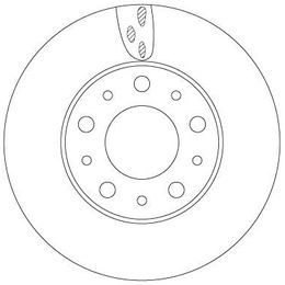 TRW Bremsscheibe DF6918S vorne rechts links bel&uuml;ftet 280mm f&uuml;r PEUGEOT FIAT CITRO&Euml;N VAUXHALL OPEL 51957507 51957508 1612435180