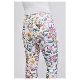 7/8-Hose WONDERJEANS, Damen, Gr. 44, L&auml;nge 27, watercolor bloom, Web, Obermaterial: 68% Baumwolle, 29% Polyester, 3% Elasthan, stretch fit 7/8-L&auml;nge, Hosen 7/8-Hose, 100% Bewegungsfreiheit