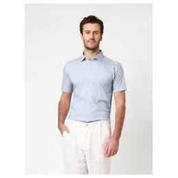 Kurzarmhemd DESOTO "Casual Kent 1/2", Herren, Gr. M, N-Gr, light blau oxford, Obermaterial: 100% Baumwolle, slim fit normal, Hemden, Jerseyhemd, slim fit