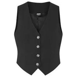 Steppweste Urban Classics "Urban Classics Ladies Classic Vest", Damen, Gr. M, schwarz, 80% Polyester, 20% Viskose, Westen Steppweste