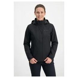 Regenjacke Vaude "SE WO SAFIEN 2L RAIN JACKET", Damen, Gr. 36, phantom blac, Obermaterial: 100% Polyester. Futter: 100% Polyamid. Netzfutter: 100% Polyester, normal, Jacken Regenjacke, &Uuml;bergangsjacke